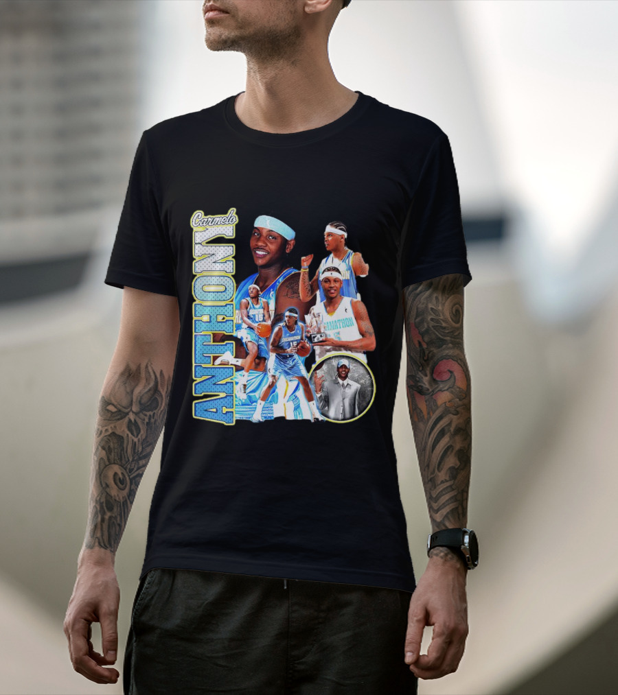 Carmelo Anthony Denver Basketball Legend T-Shirt