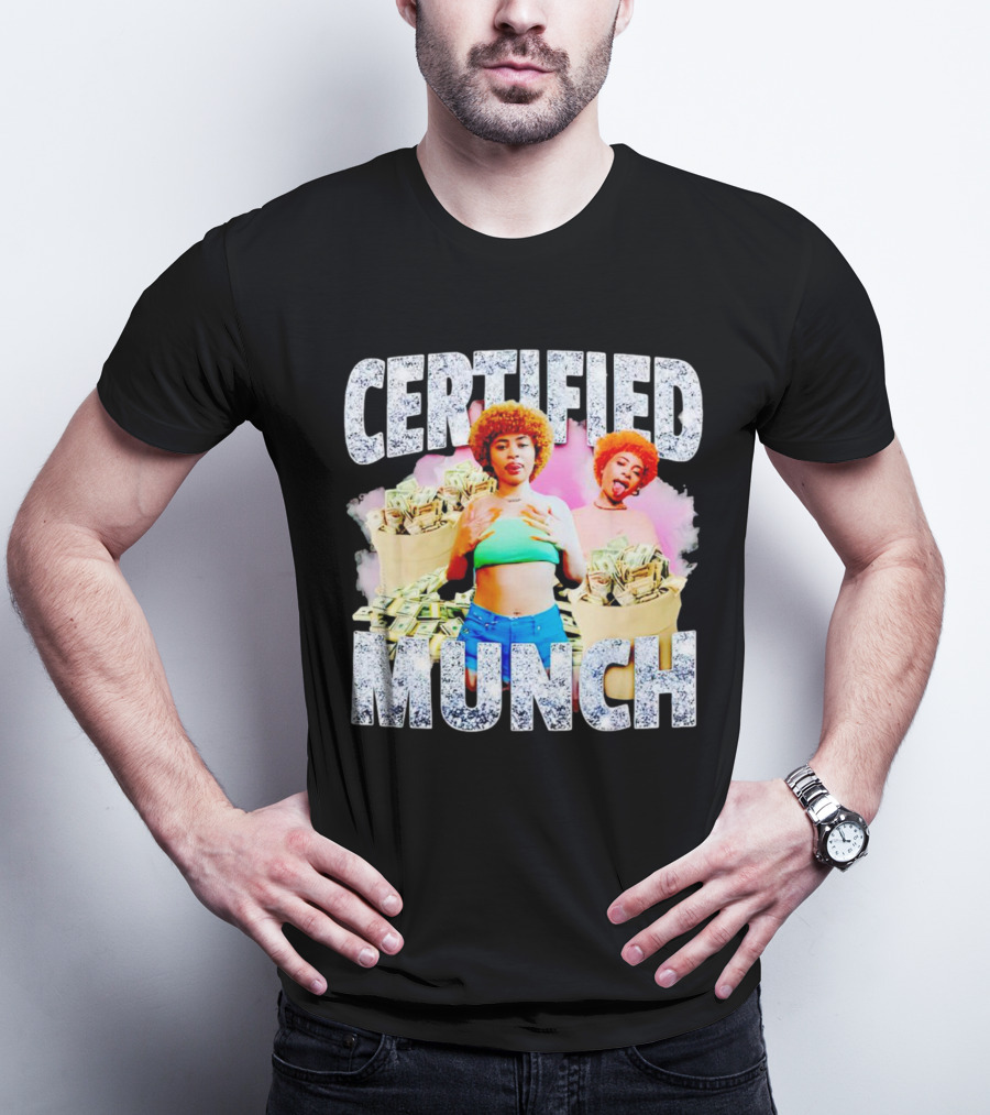 Certified Munch Ice Spice Colorful Money Stacks T-Shirt
