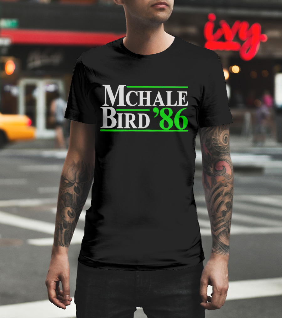 Mchale Bird '86 NBA Boston Celtics Duo T-Shirt
