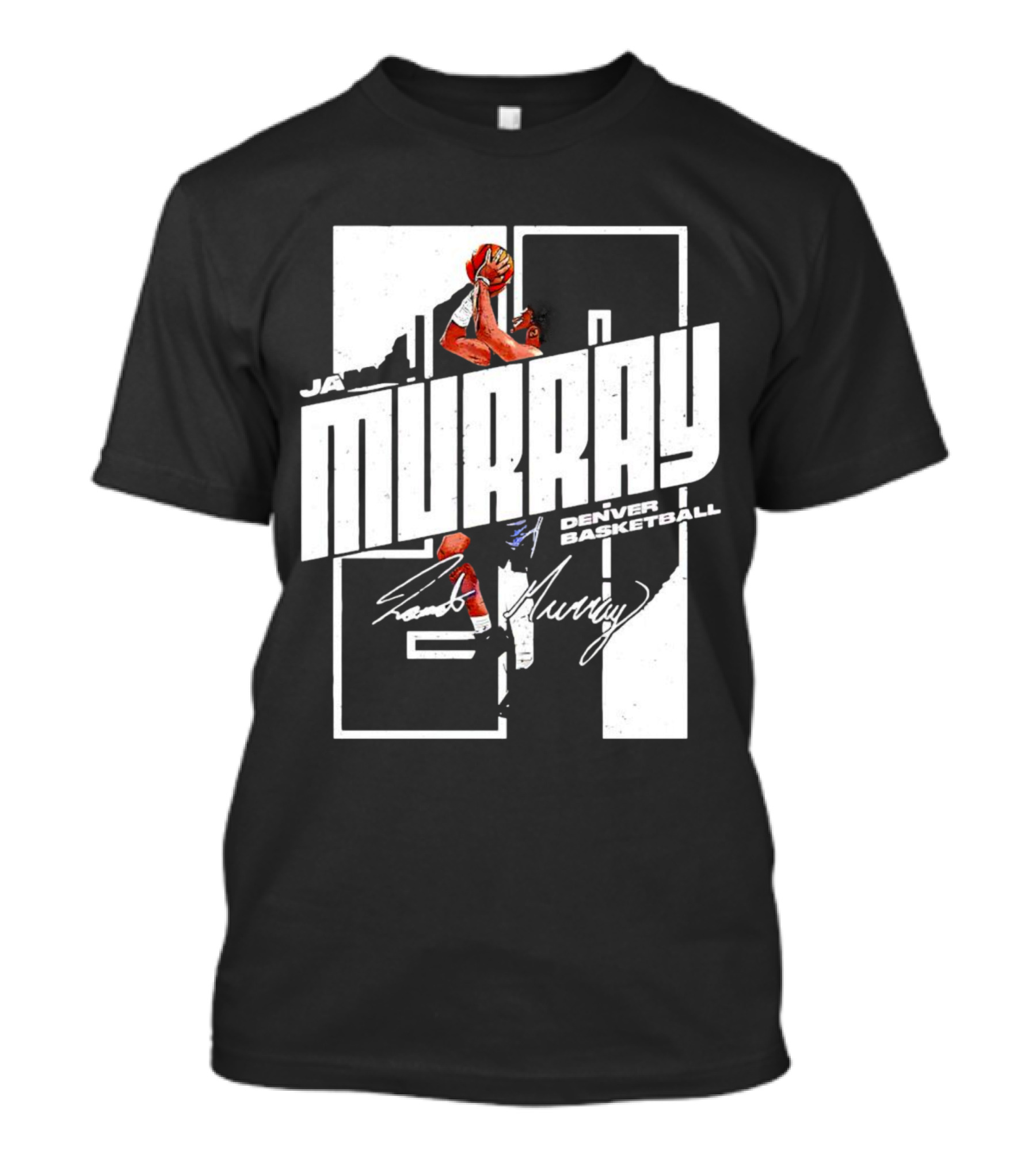 Denver Basketball Jamal Murray Signature NBA Player 27 T-Shirt