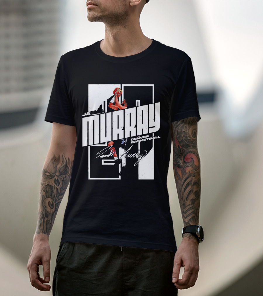 Denver Basketball Jamal Murray Signature NBA Player 27 T-Shirt