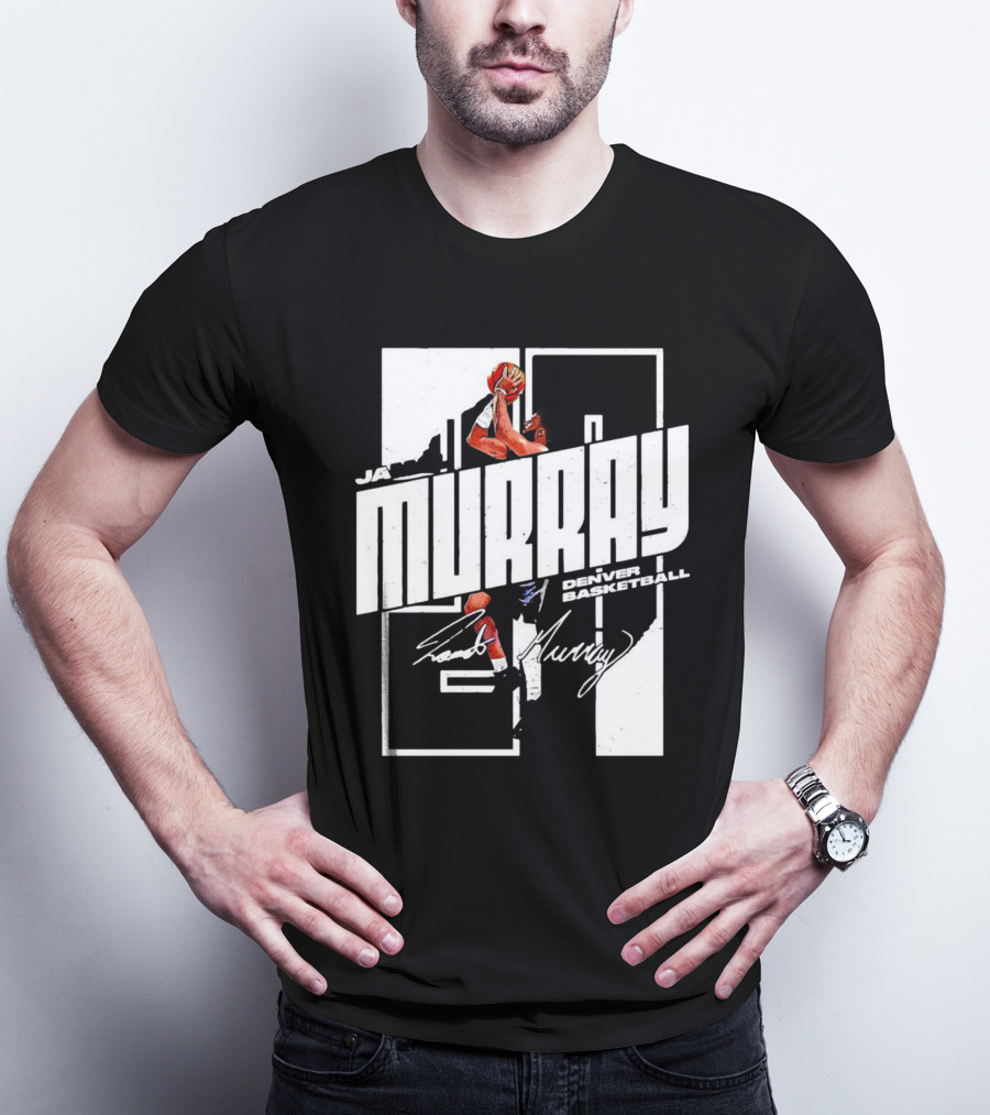 Denver Basketball Jamal Murray Signature NBA Player 27 T-Shirt