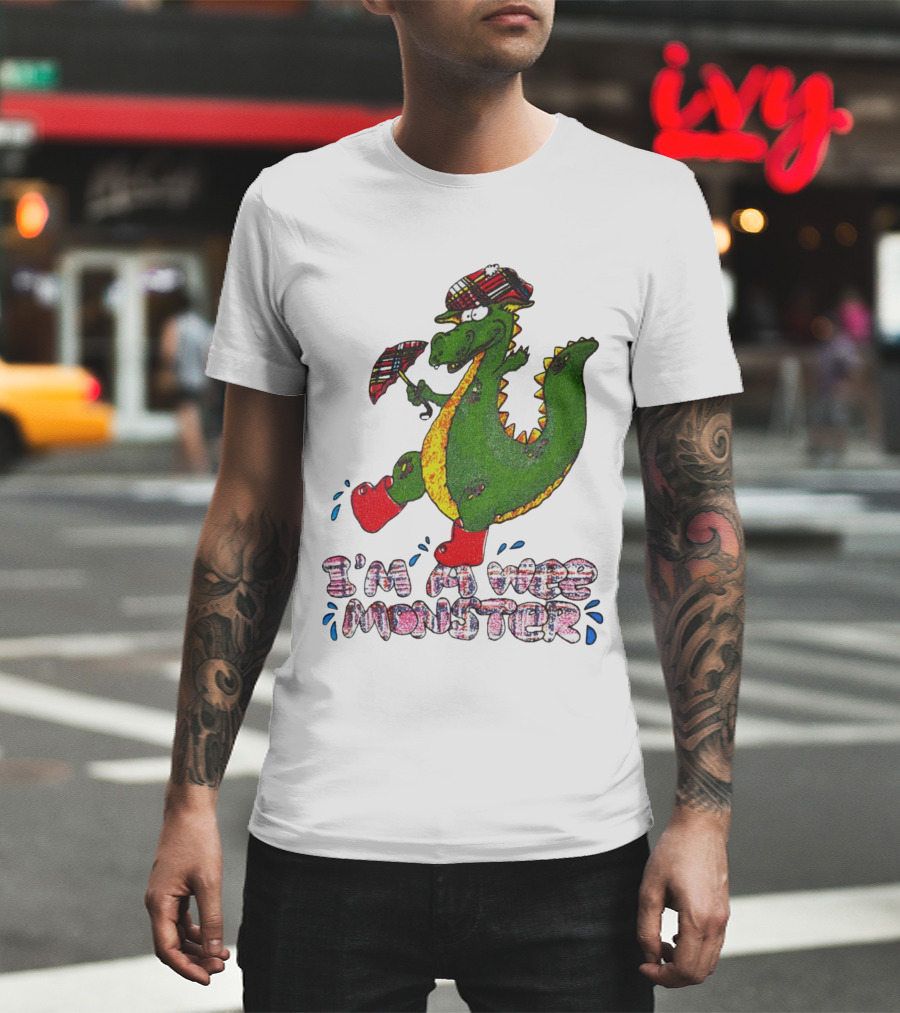 I’m A Wee Monster Scottish Dragon With Plaid Hat And Boots T-Shirt