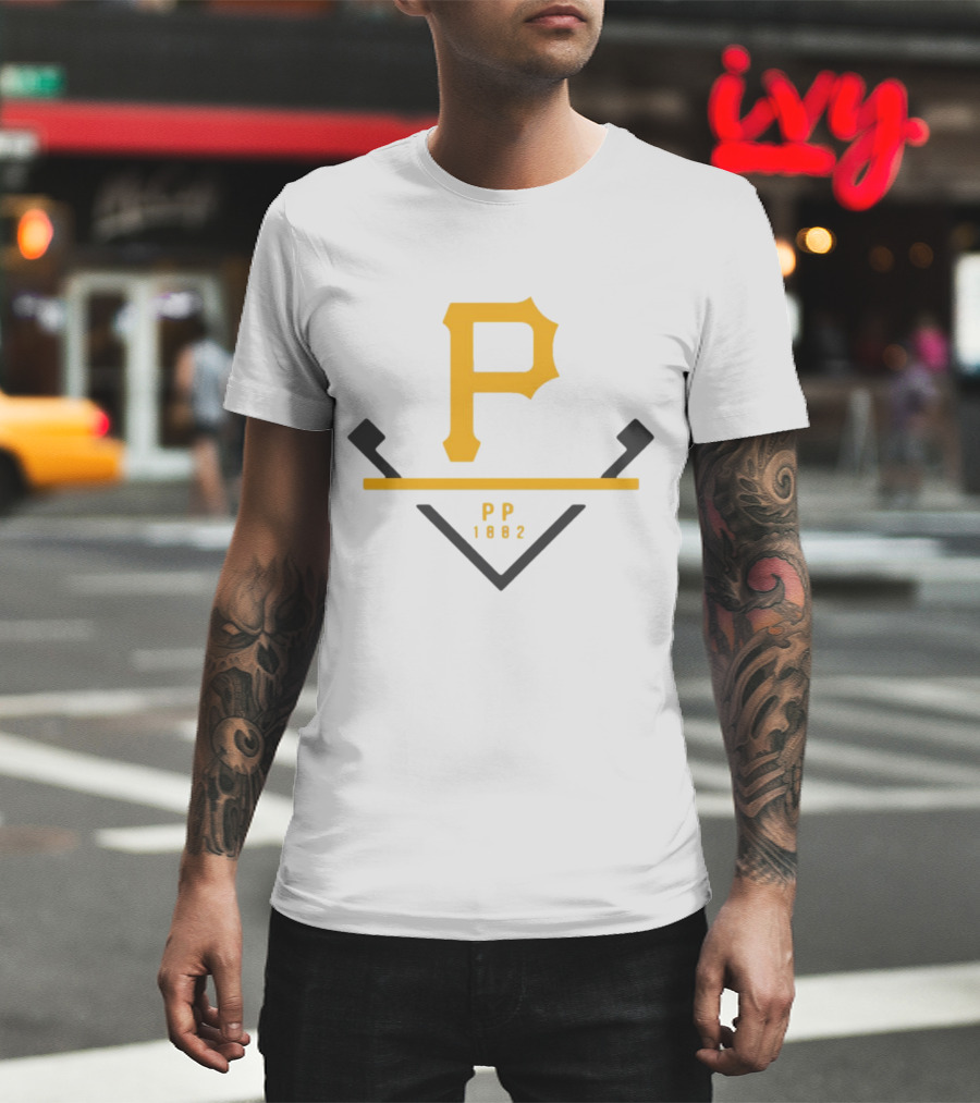 Pittsburgh Pirates P PP 1882 Baseball T-Shirt