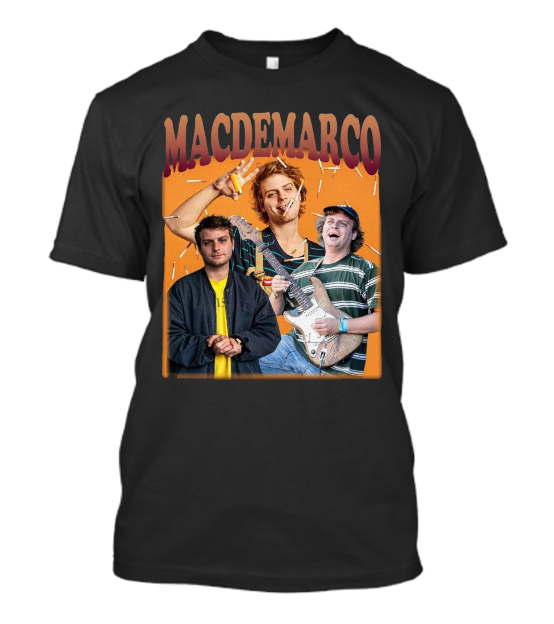Mac Demarco Cigarette Portrait Trio T-Shirt