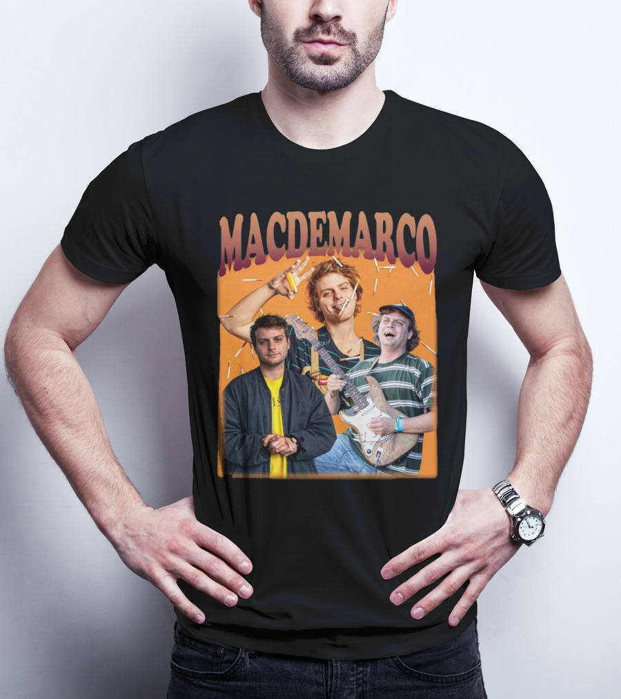 Mac Demarco Cigarette Portrait Trio T-Shirt