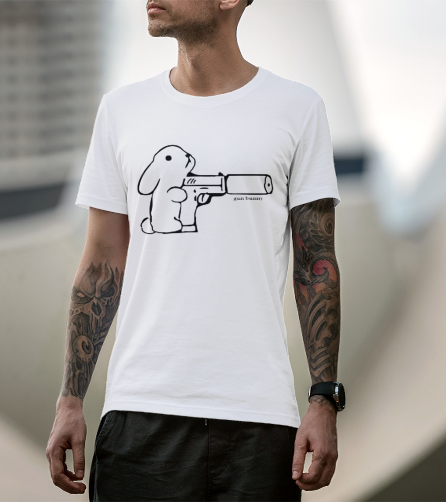 Gun Bunny Holding A Gun T-Shirt