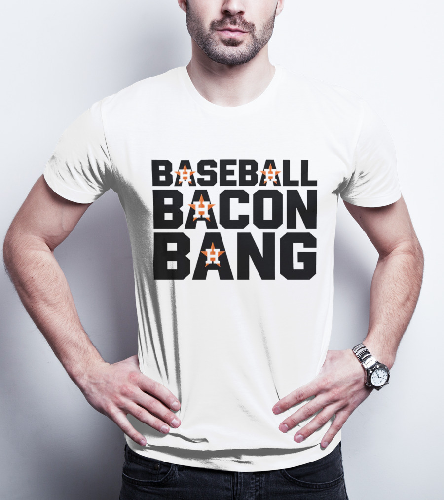 Houston Astros Baseball Bacon Bang T-Shirt