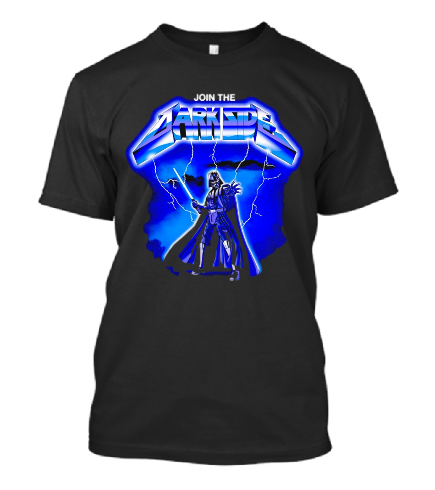 Join The Dark Side Darth Vader Lightning Star Wars T-Shirt