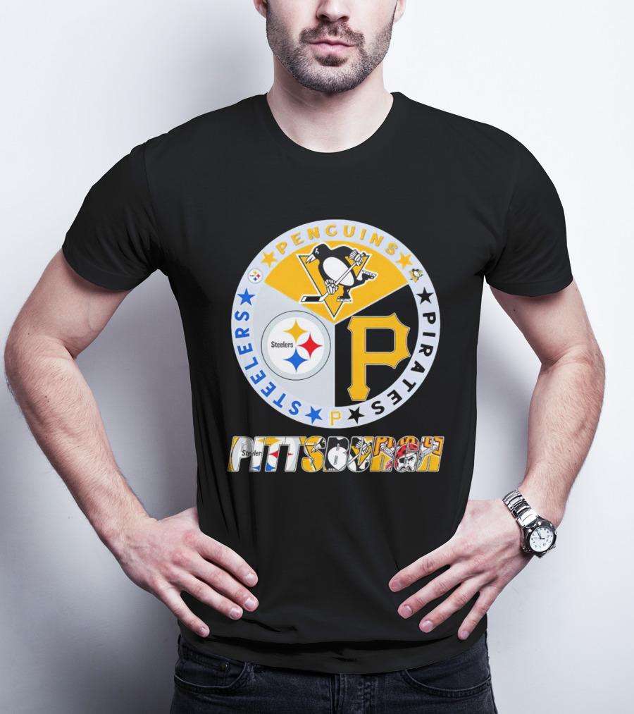 Pittsburgh Steelers Penguins Pirates Pittsburgh Sports T-Shirt