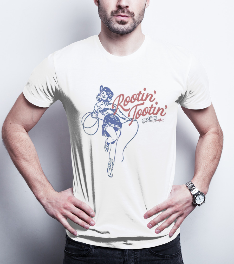 Rootin Tootin Retro Cowgirl With Lasso T-Shirt