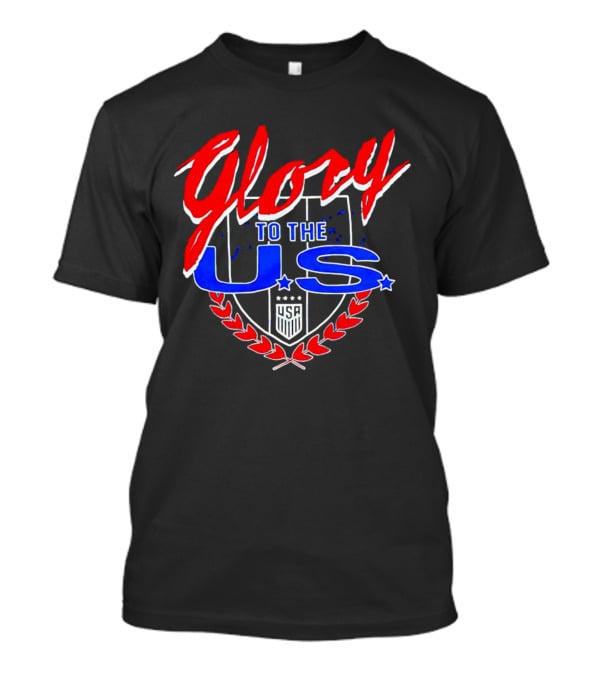 Glory To The U.S. Vintage USA Shield With Laurel And Stars T-Shirt