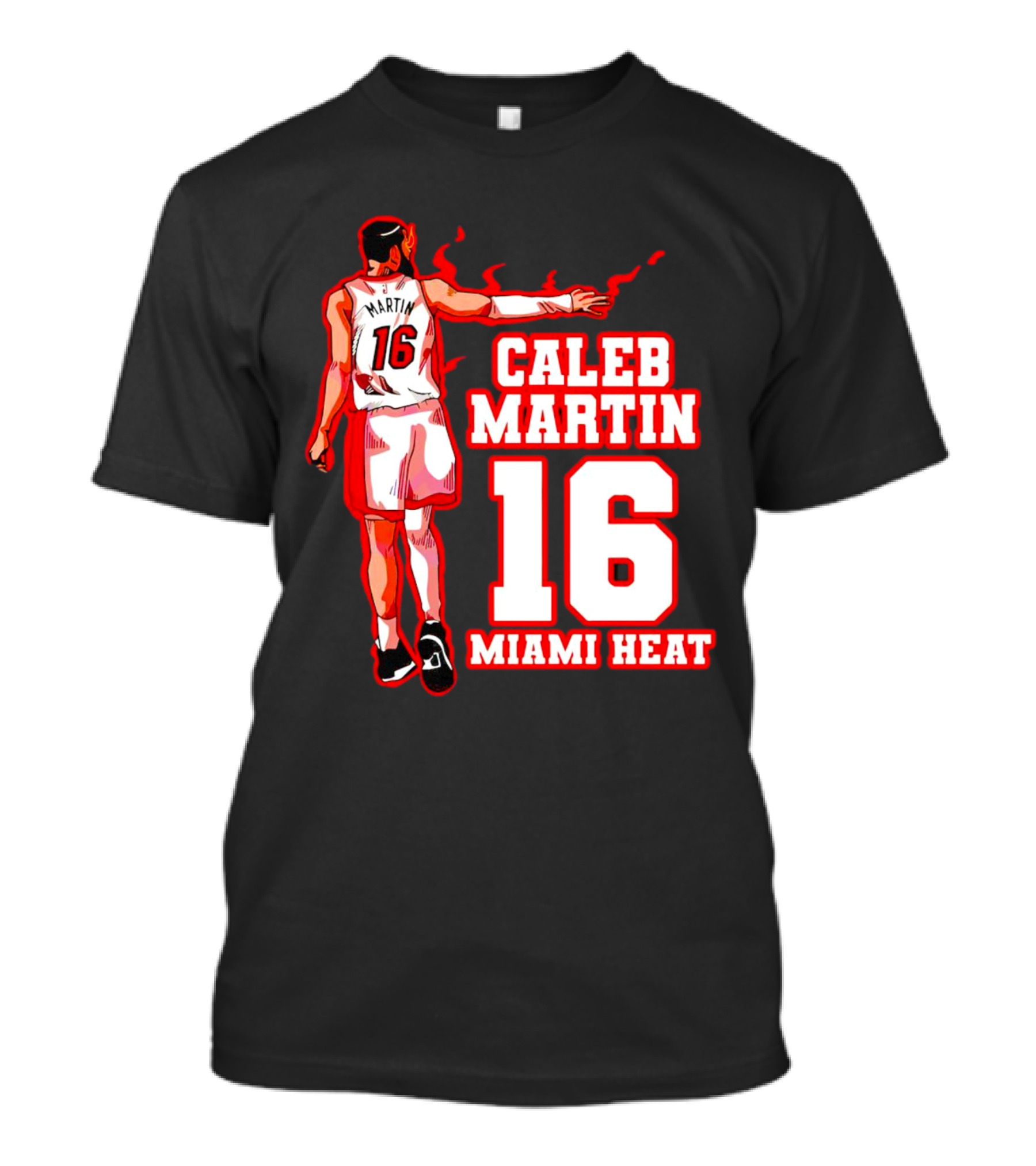 Caleb Martin 16 Miami Heat NBA Player T-Shirt
