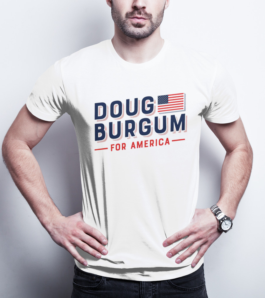 Doug Burgum For America Flag T-Shirt