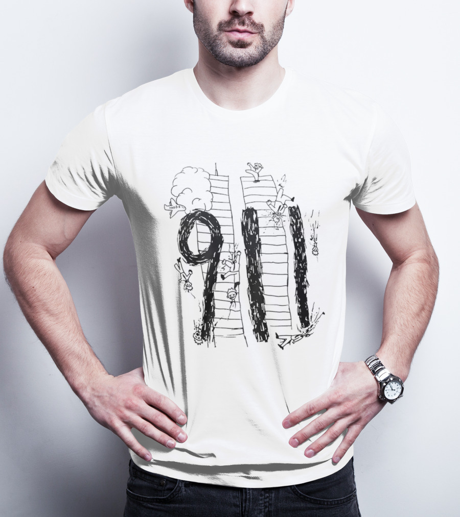 Frank Hassle 911 Twin Towers Sketch T-Shirt