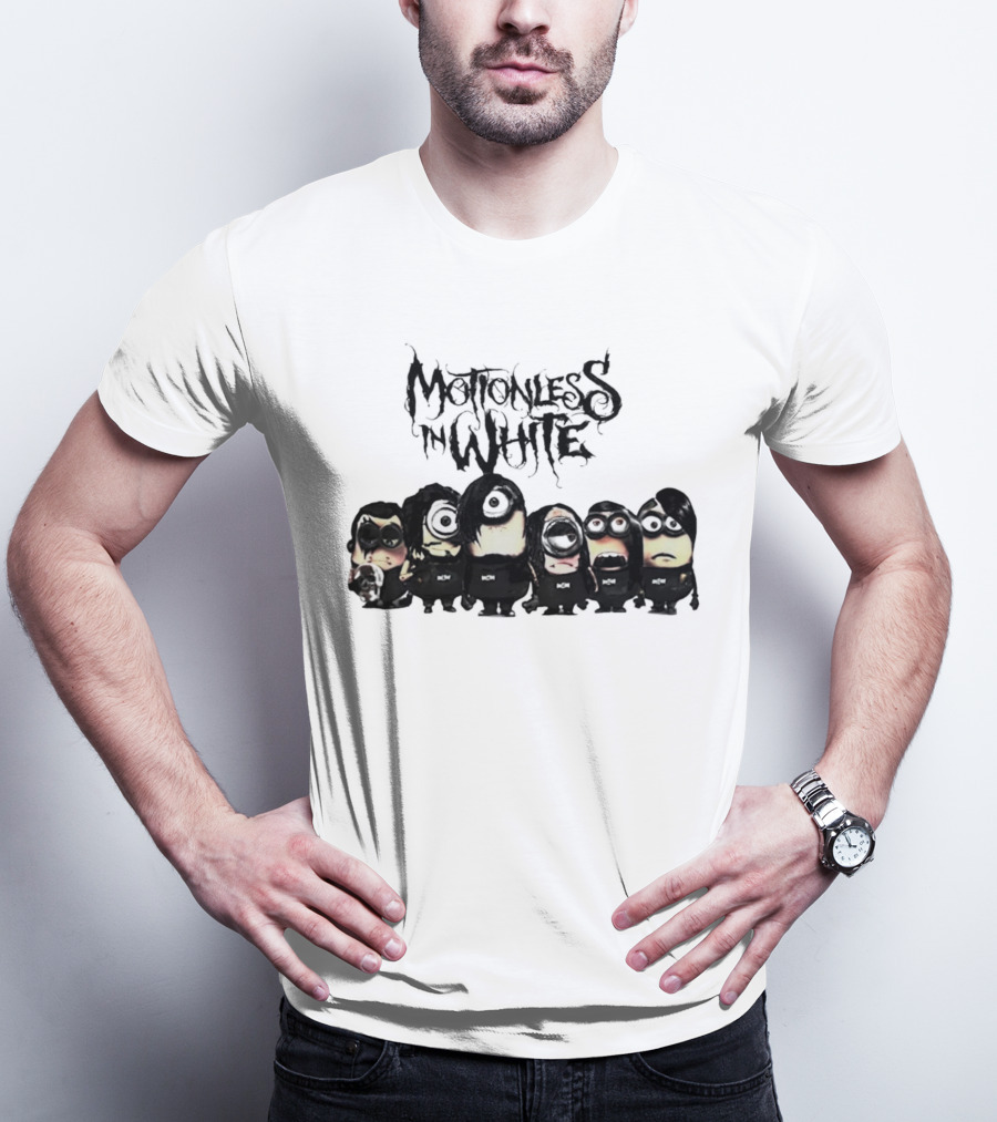 Motionless In White Minions Fiery Dark Character Ensemble T-Shirt