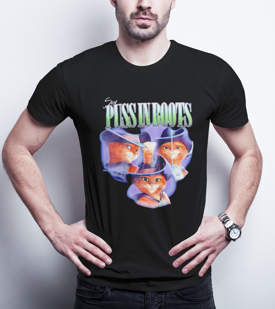 Soy Puss In Boots Trio With Hats And Sword T-Shirt
