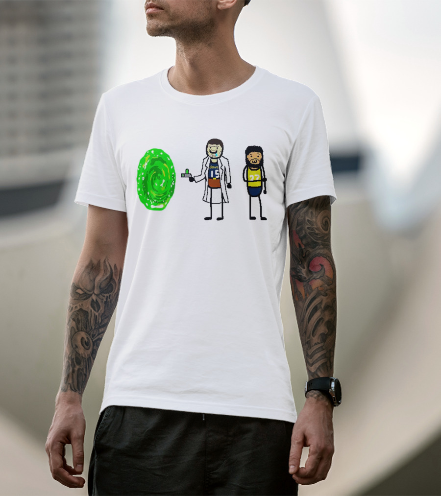 Rick-ola Jokic And Jamal Morty Denver 15 27 Portal T-Shirt