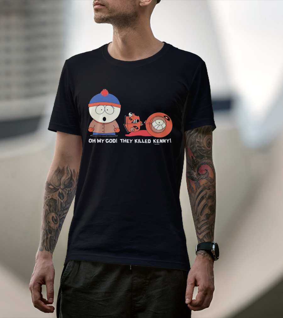 Oh My God They Killed Kenny South Park Classic Scene T-Shirt