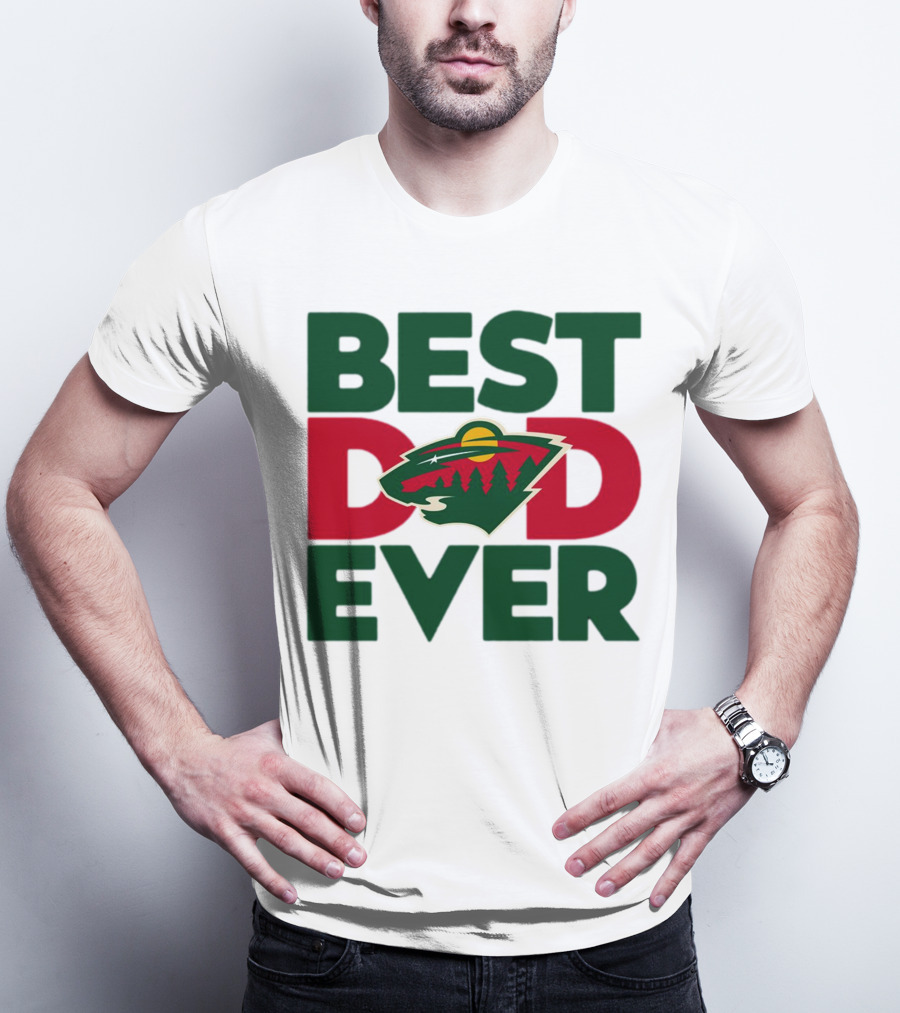 Best Dad Ever NHL Minnesota Wild T-Shirt
