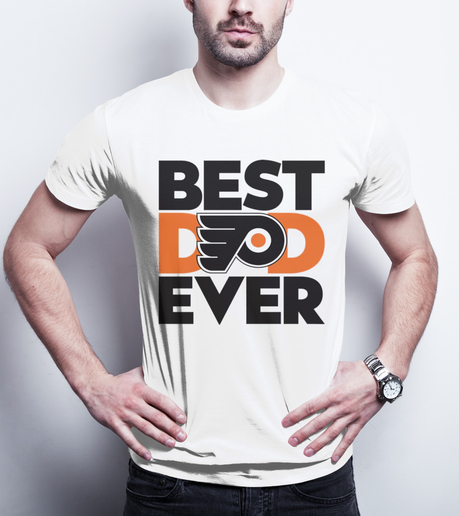Best Dad Ever Philadelphia Flyers NHL T-Shirt
