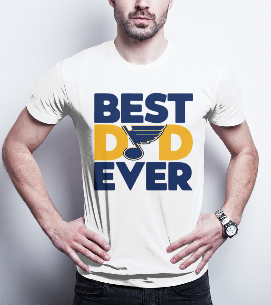 Best Dad Ever St. Louis Blues NHL T-Shirt