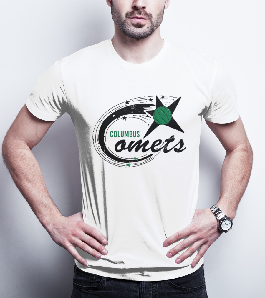 Columbus Comets Basketball Star T-Shirt