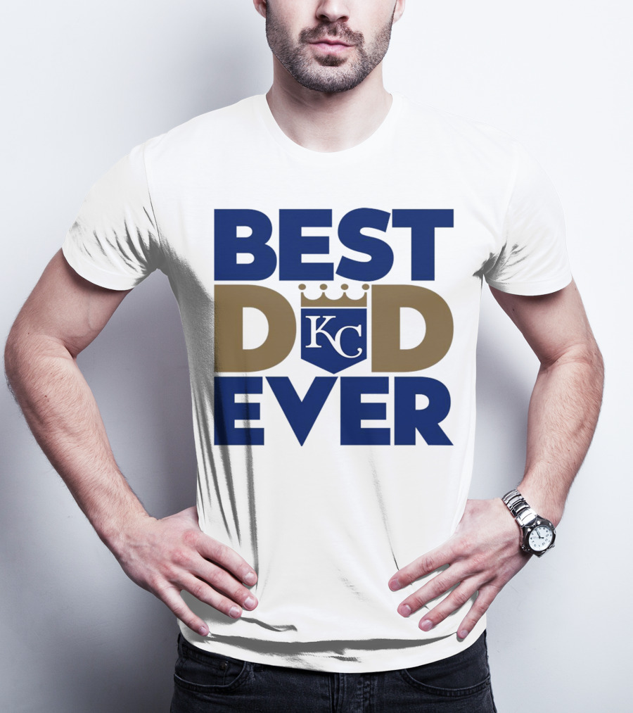 Best Dad Ever KC Royals Baseball T-Shirt
