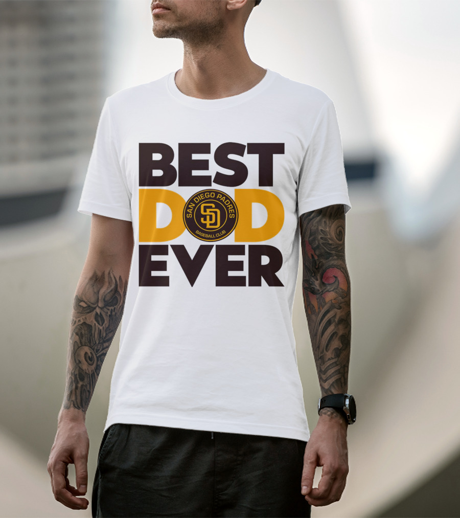 Best Dad Ever San Diego Padres Baseball Club T-Shirt