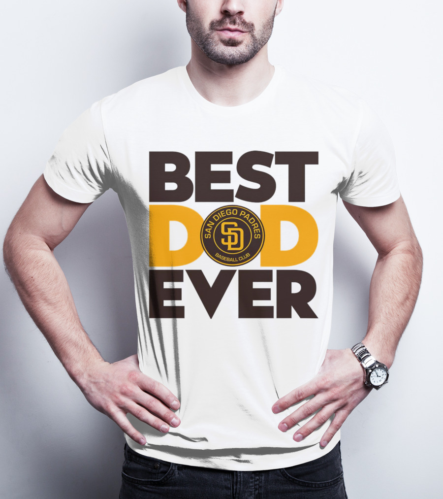 Best Dad Ever San Diego Padres Baseball Club T-Shirt