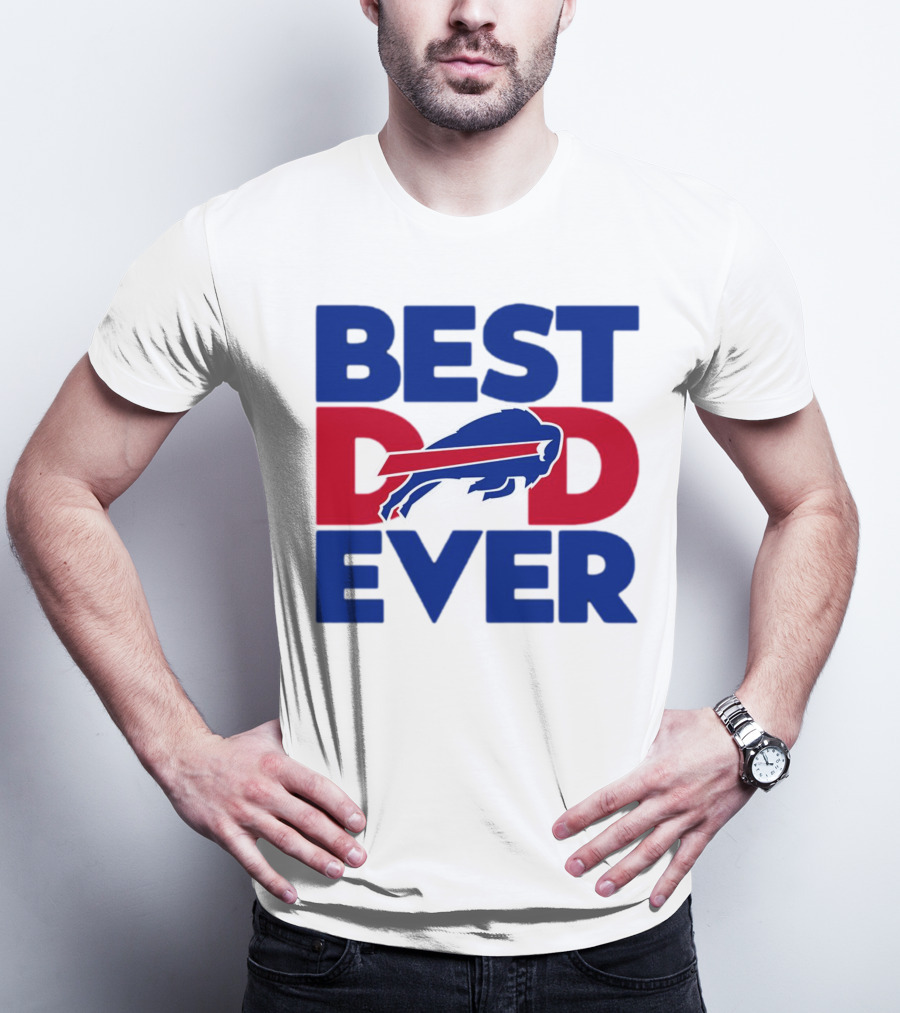 Best Dad Ever Buffalo Bills NFL T-Shirt