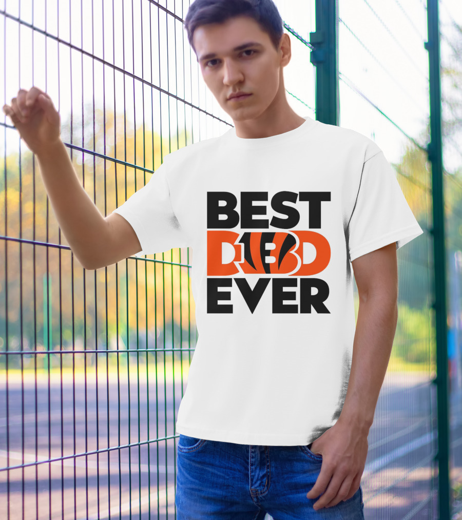 Best Dad Ever NFL Cincinnati Bengals T-Shirt