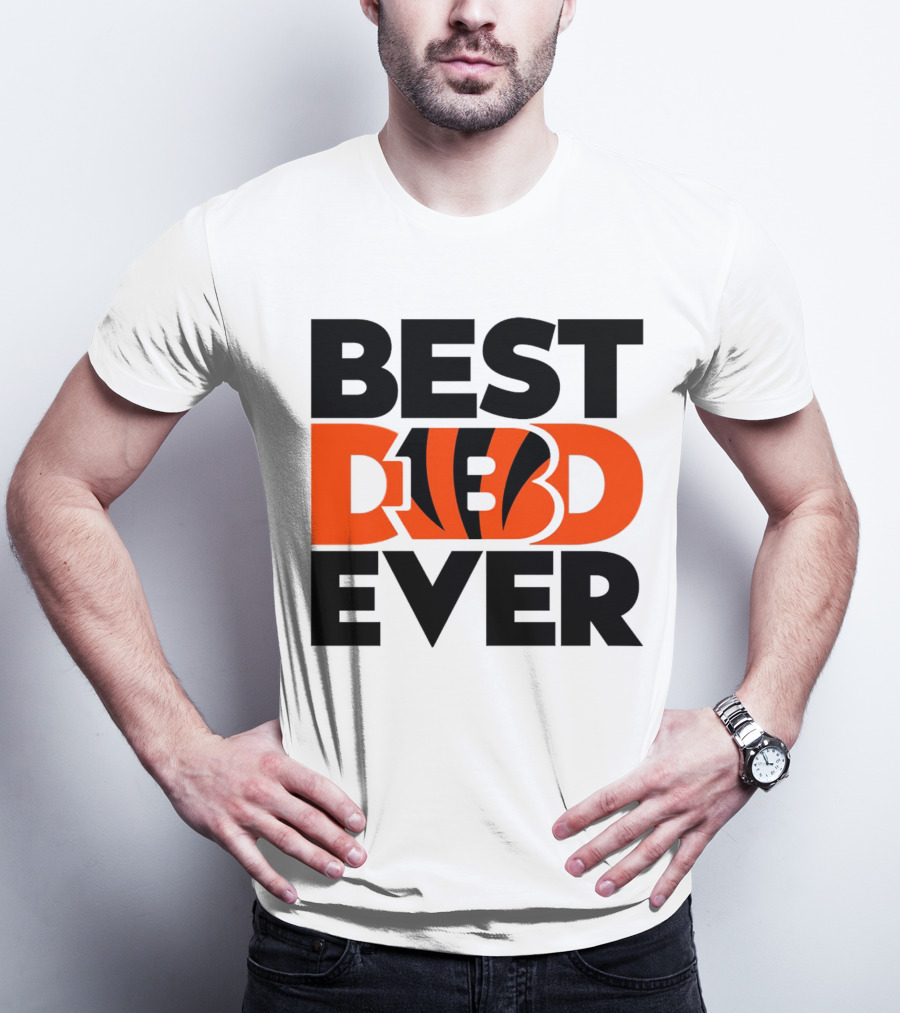 Best Dad Ever NFL Cincinnati Bengals T-Shirt