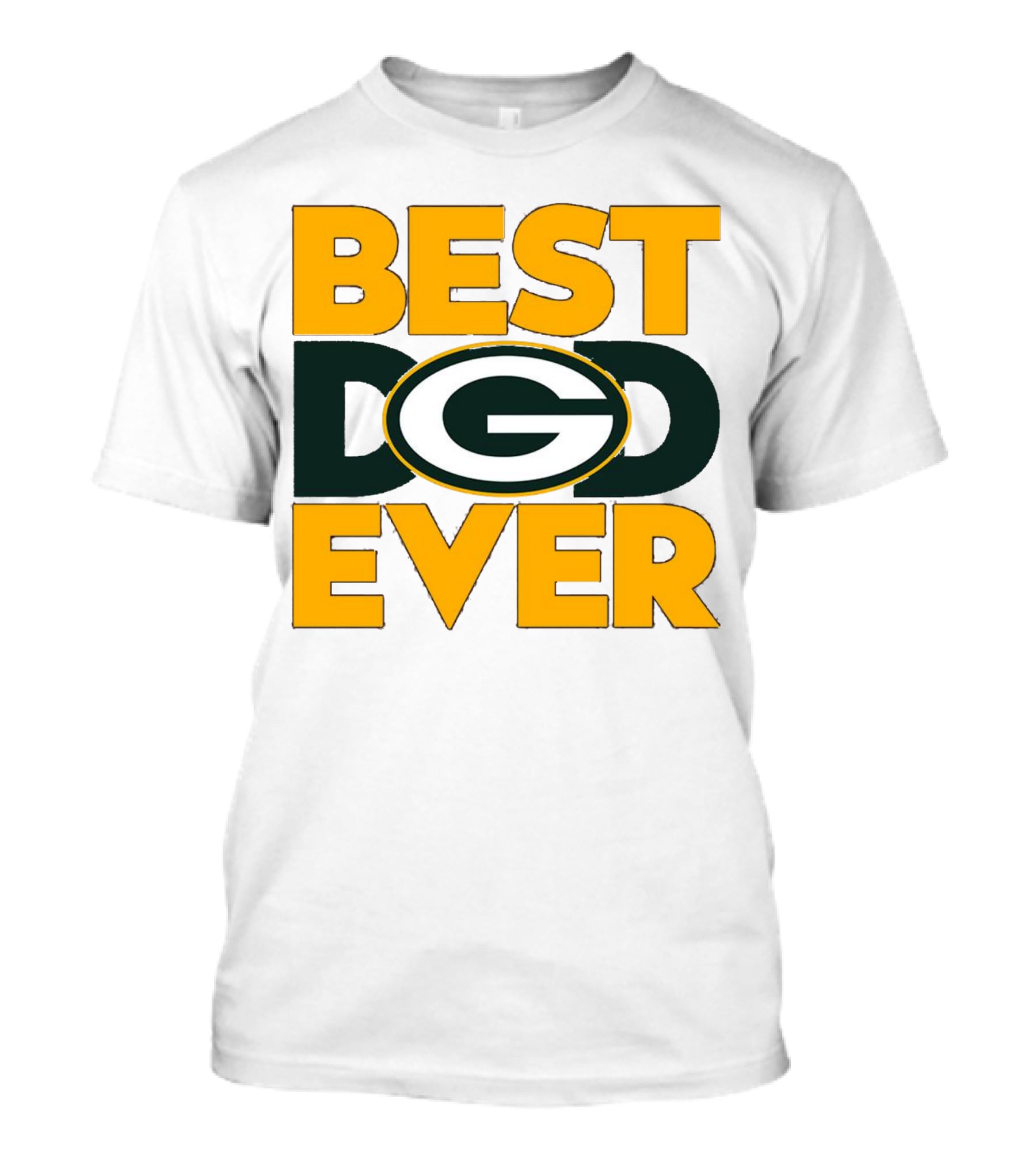 Best Dad Ever Green Bay Packers Logo NFL T-Shirt