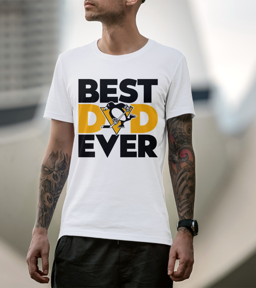 Best Dad Ever NHL Pittsburgh Penguins T-Shirt