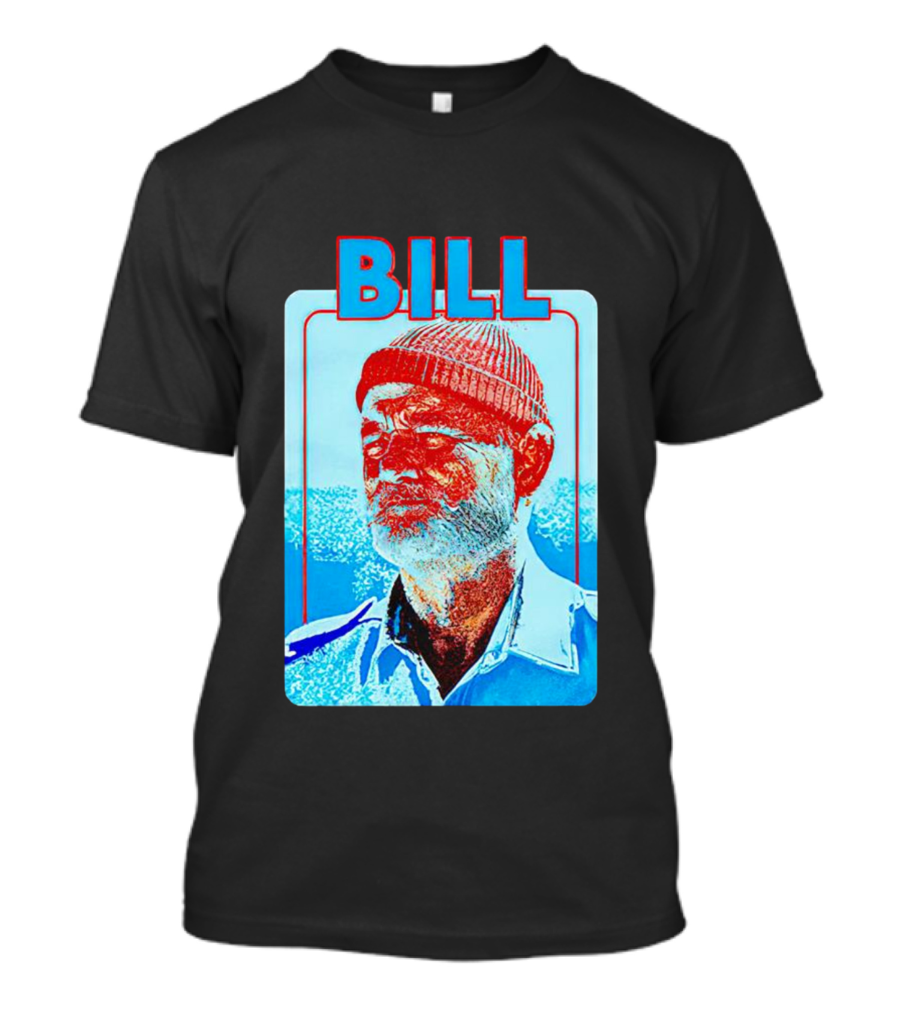 Bill Murray Steve Zissou Blue Red T-Shirt