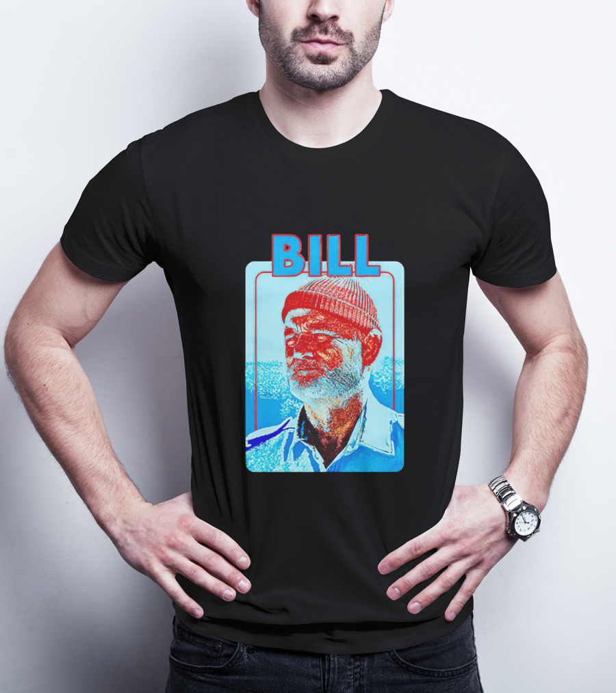 Bill Murray Steve Zissou Blue Red T-Shirt