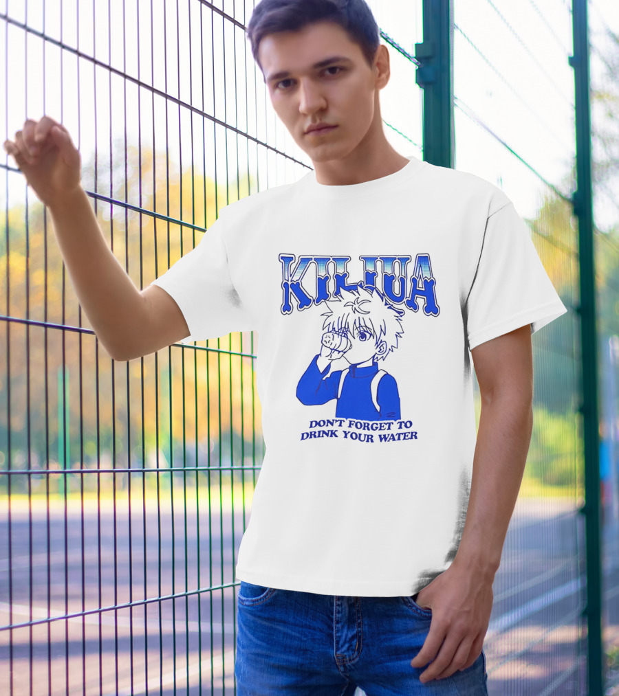 Killua Don't Forget To Drink Your Water T-Shirt