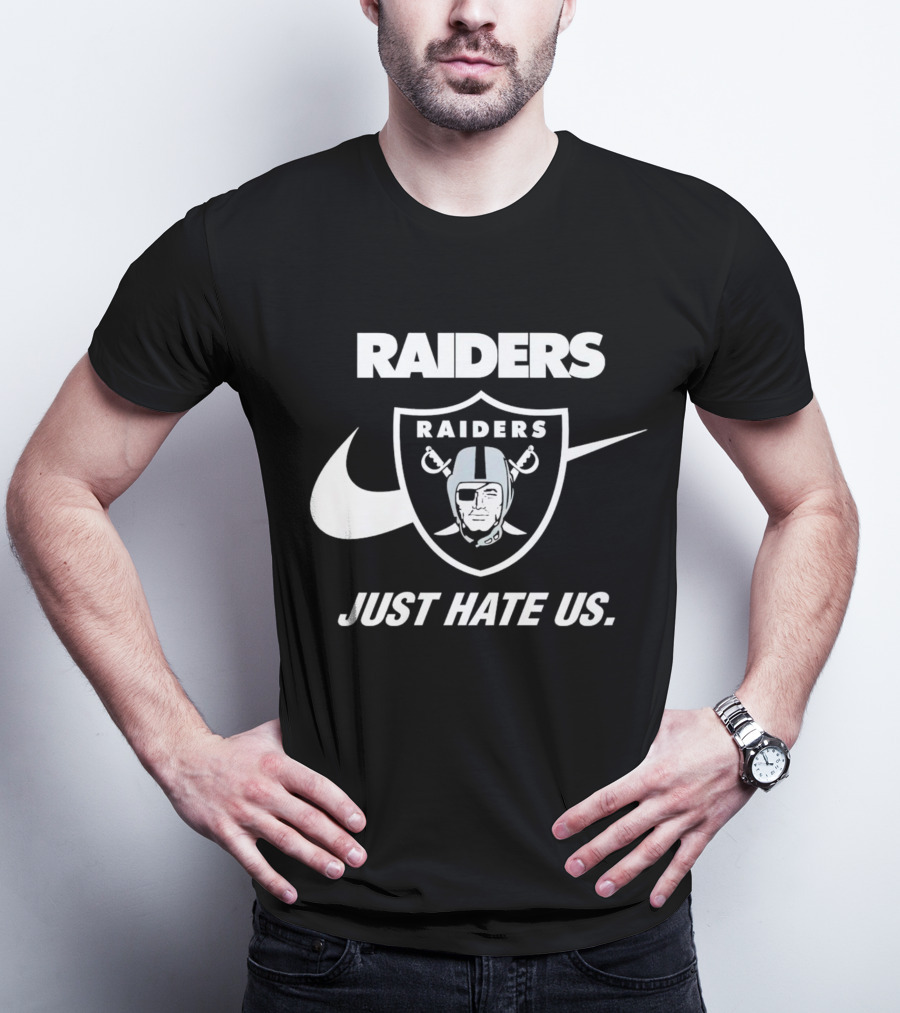 Las Vegas Raiders Just Hate Us Styled T-Shirt