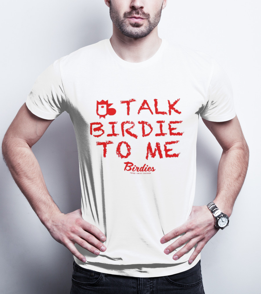 Talk Birdie To Me Birdies Red Text Trend T-Shirt