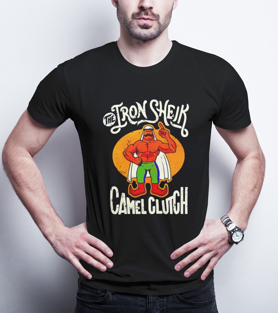 The Iron Sheik Camel Clutch Wrestling 80s T-Shirt