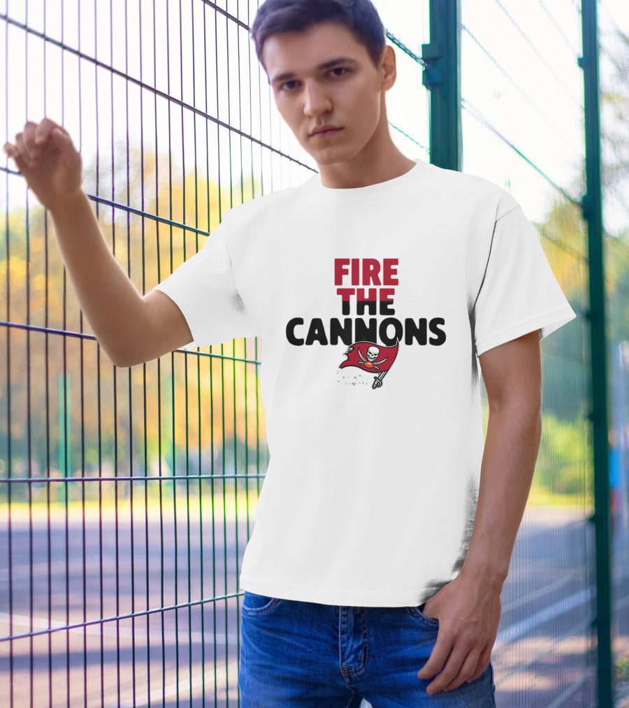 FIRE THE CANNONS Tampa Bay Buccaneers T-Shirt