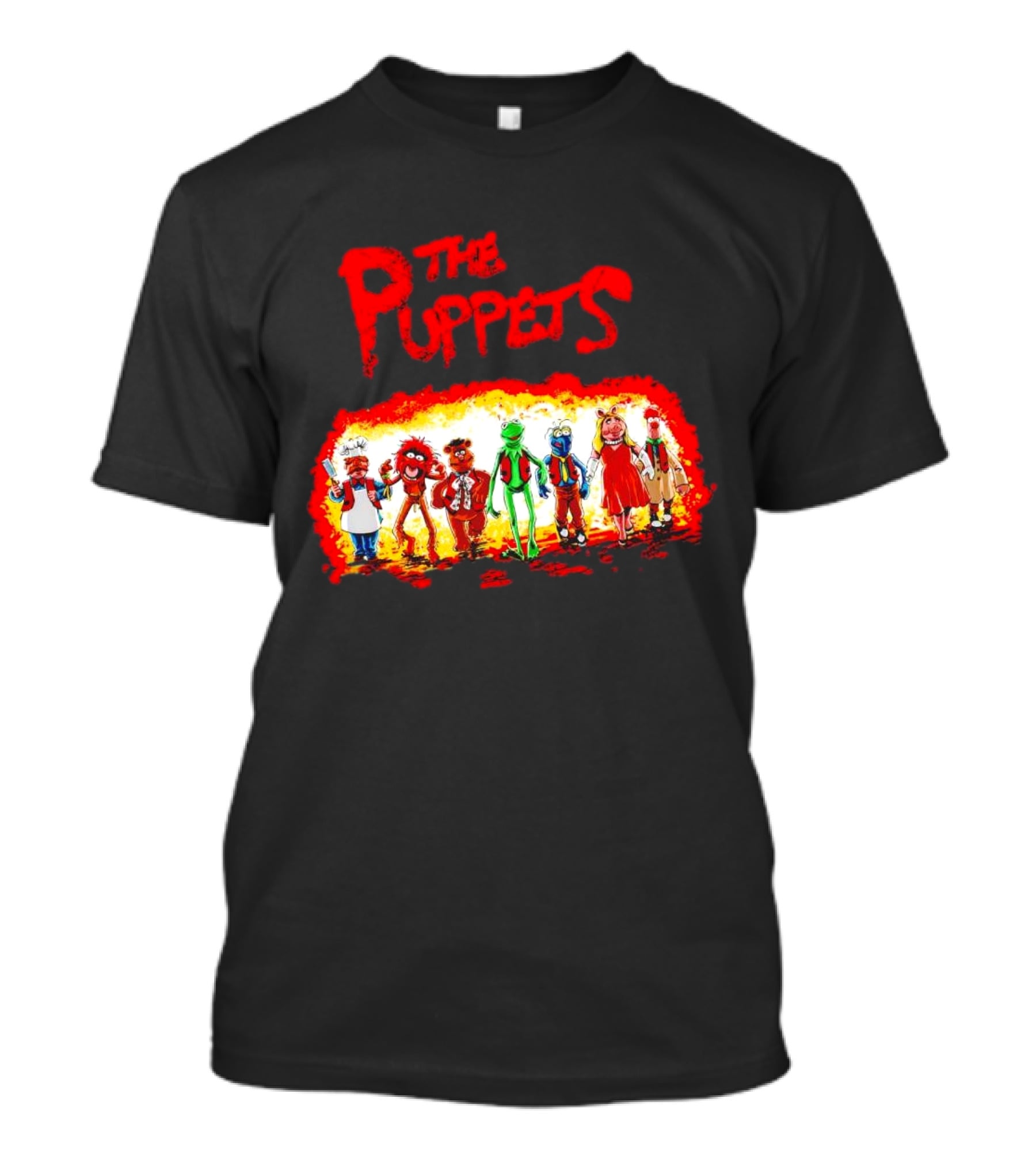 The Puppets Walking In Colorful Lineup T-Shirt