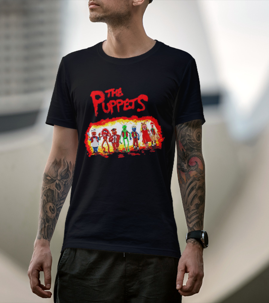 The Puppets Walking In Colorful Lineup T-Shirt