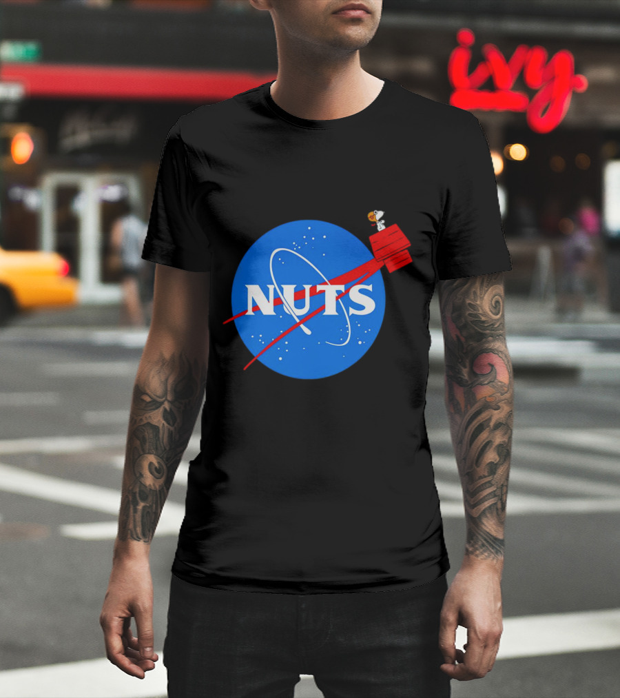 Snoopy Space Nuts NASA Parody Astronaut Adventure T-Shirt