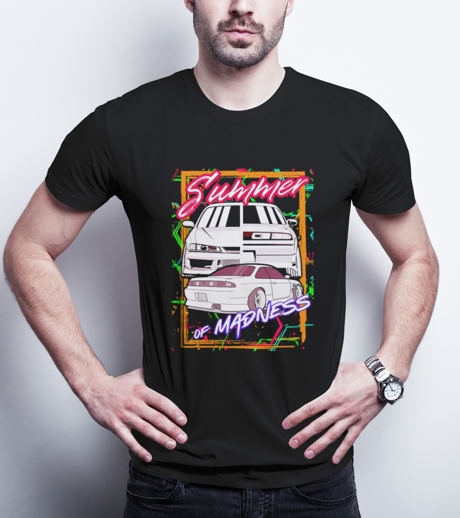 Summer Of Madness Racing Cars Neon T-Shirt