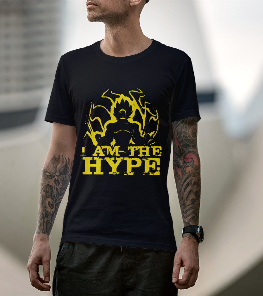 Vegeta I Am The Hype Super Saiyan Yellow Aura T-Shirt