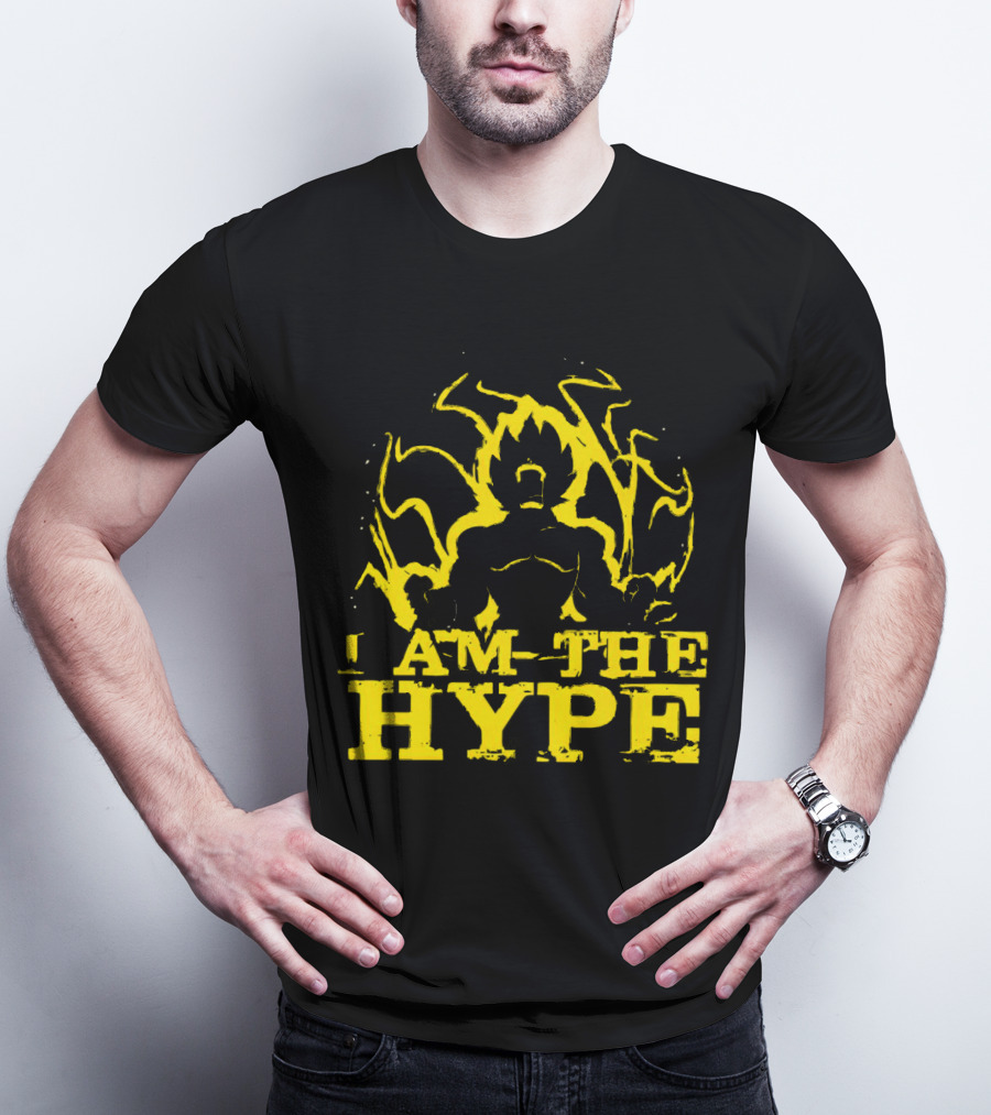 Vegeta I Am The Hype Super Saiyan Yellow Aura T-Shirt