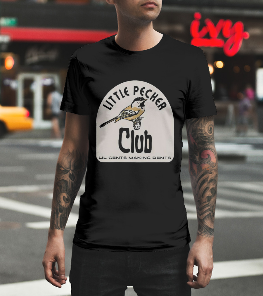 Little Pecker Club Bird Lil Gents Making Dents T-Shirt