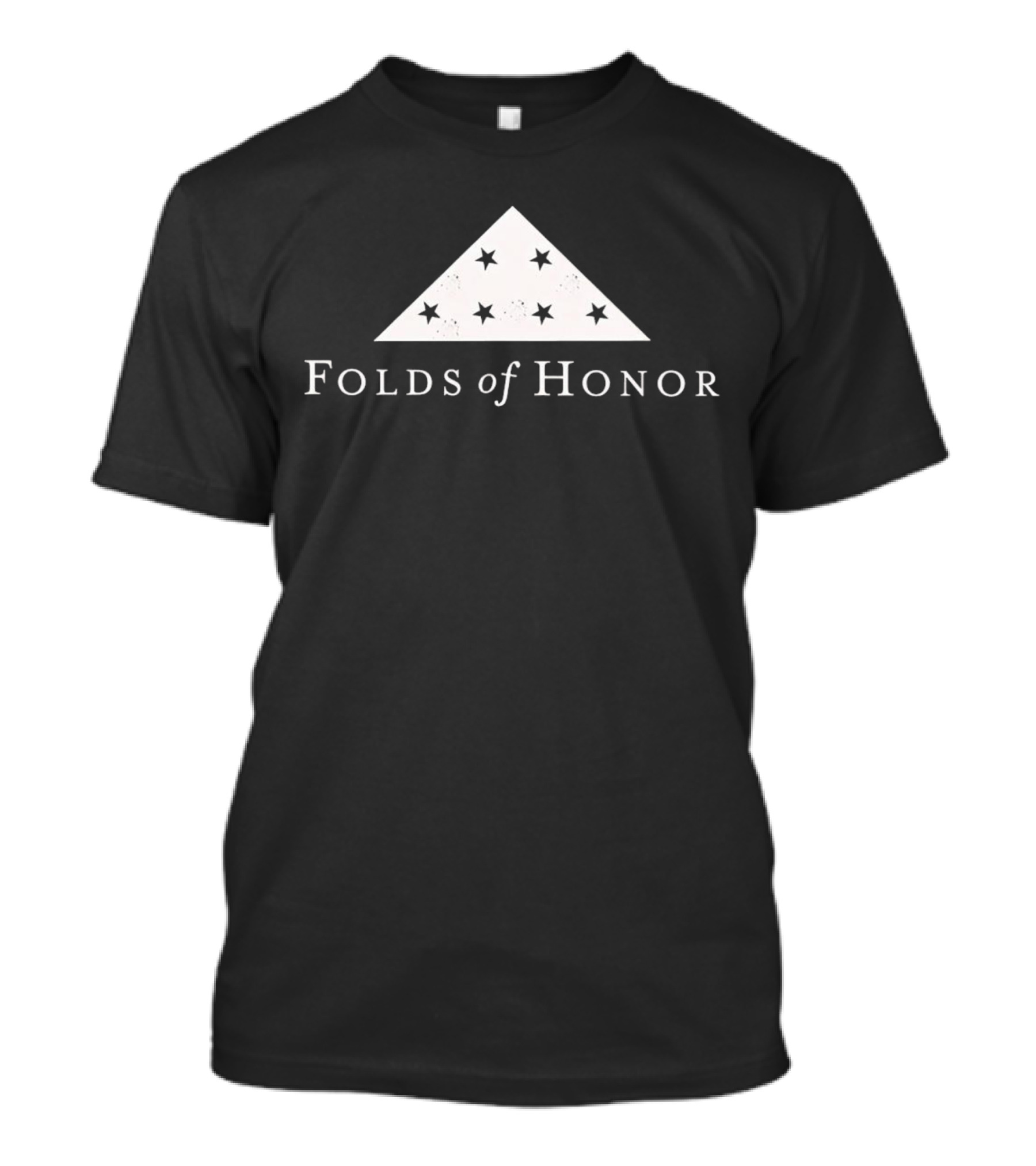 Bongino Folds Of Honor Patriotic Star Triangle Emblem T-Shirt